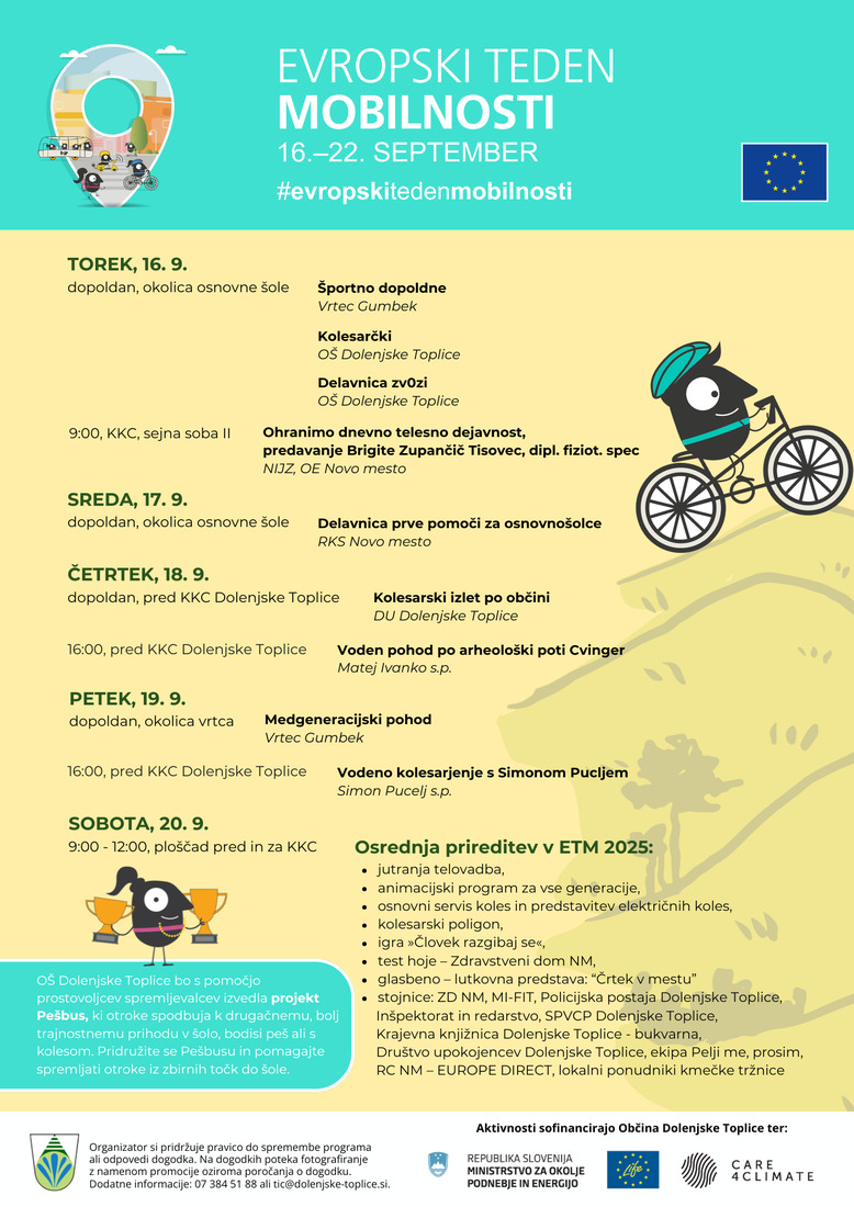 EVROPSKI TEDEN MOBILNOSTI 2025 - dolenjske-toplice.si